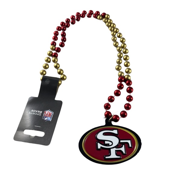 NFL | Accessories | San Francisco 49ers Nfl Mardi Gras Beads With ...